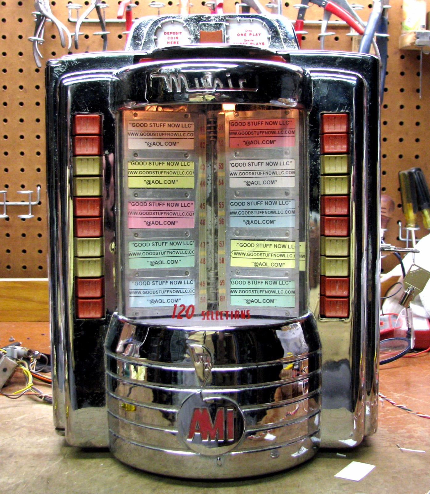 AMI WALLBOX JUKEBOX DECAL 120 SELECTIONS for the W-120 AMI WALLBOX | eBay