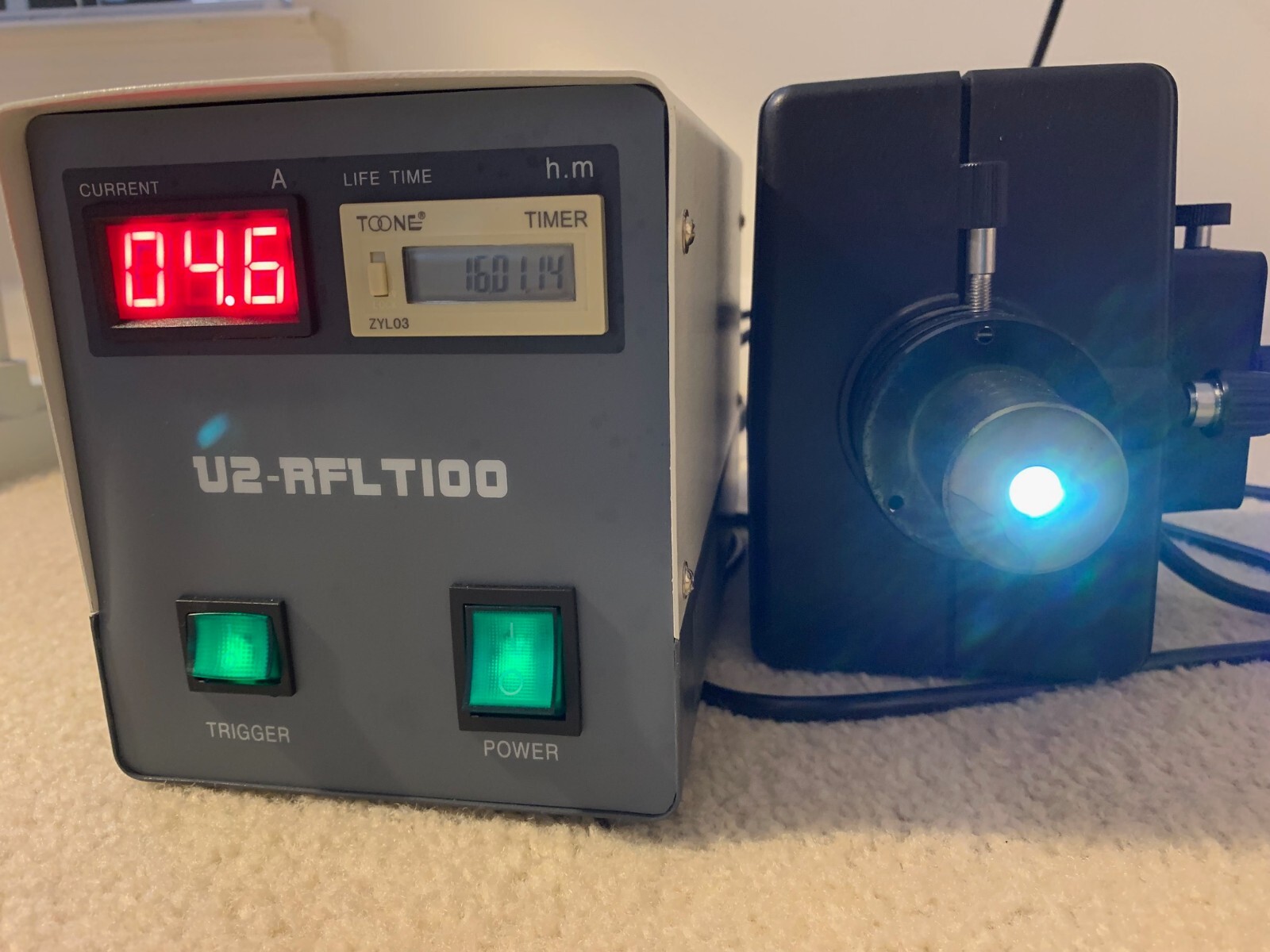 U2-RFLT 100 Mercury Lamp Control Electronics and Lamp Housing for ...