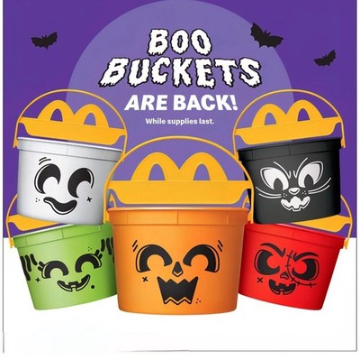 2025 McDONALD'S Halloween Bucket Pail Boo Buckets HAPPY MEAL TOYS ...