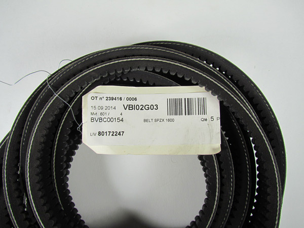 VMI Berto Toothed Belt SPZX For MAG Spiral Mixers Part BVBC00154 | eBay