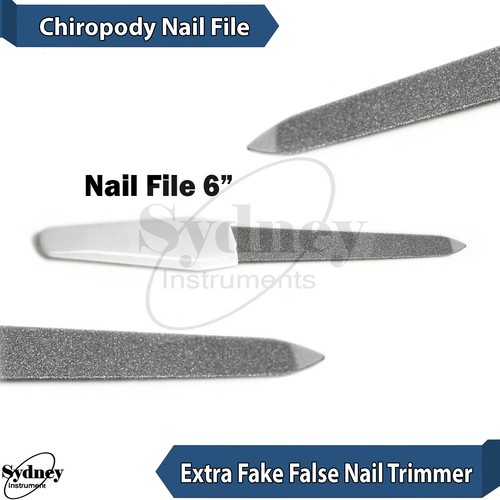Podiatry Nail File Dual Sided Chiropody Manicure Extra Fake Nail ...
