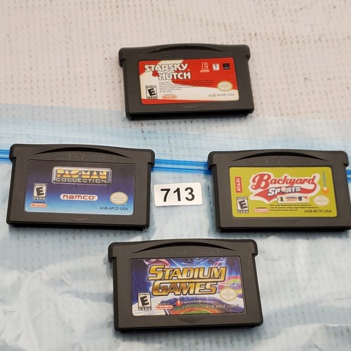 NINTENDO GAMEBOY ADVANCE (GBA) LOT OF 4 GAMES:PAC-MAN COLLECTION ...