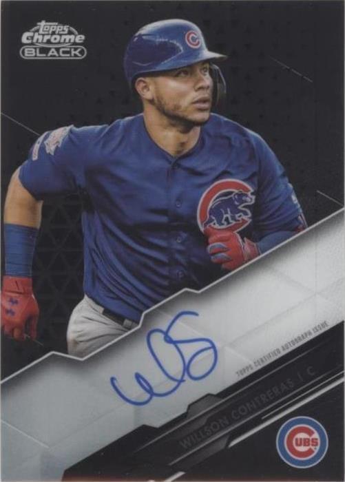 2020 Topps Chrome Black - Chrome Black Autographs Willson Contreras # ...