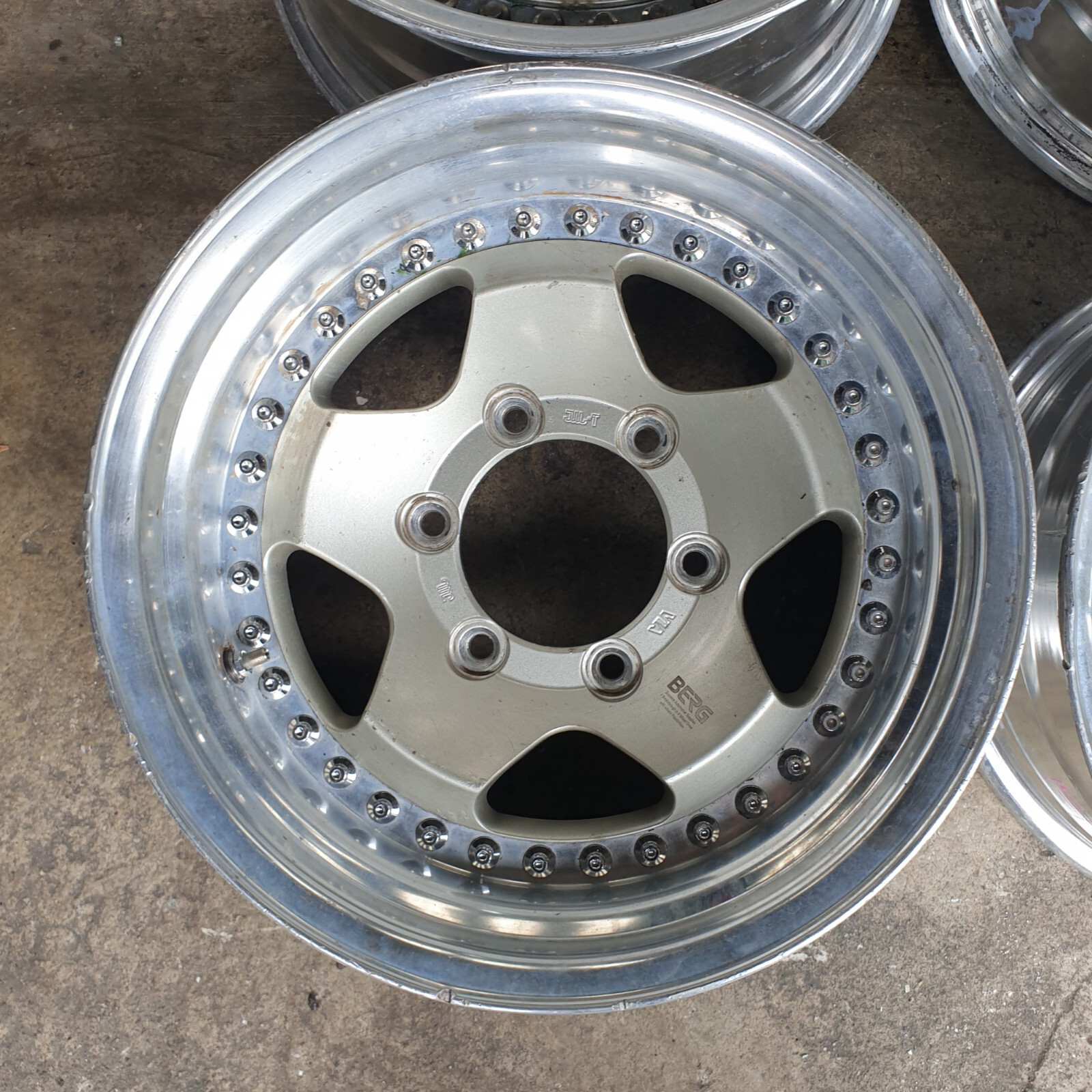 JDM 15" Bridgestone BERG S111 rims wheels for land cruiser LJ78 lc90 ...