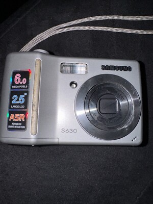Samsung Digimax S630 6.0MP Compact Digital Camera Silver Not Tested As ...