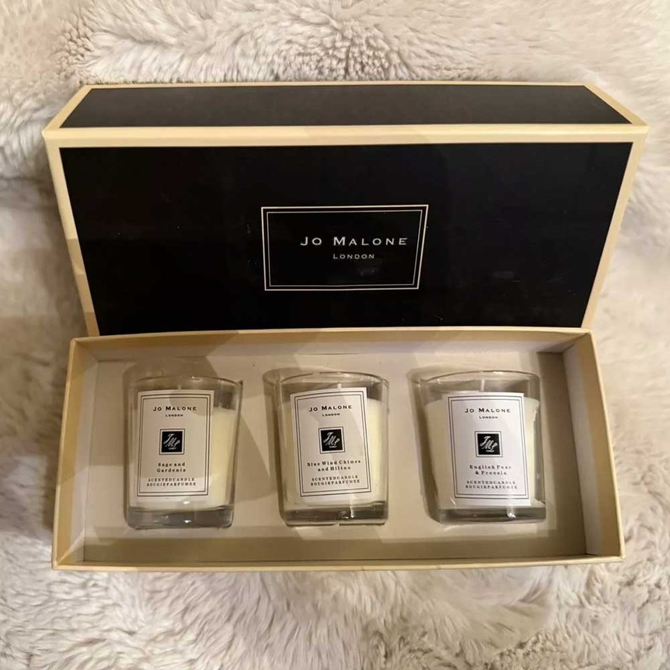 New Jo Malone Scented Candle Gift Set Aromatherapy 3*70g Premium Scents ...