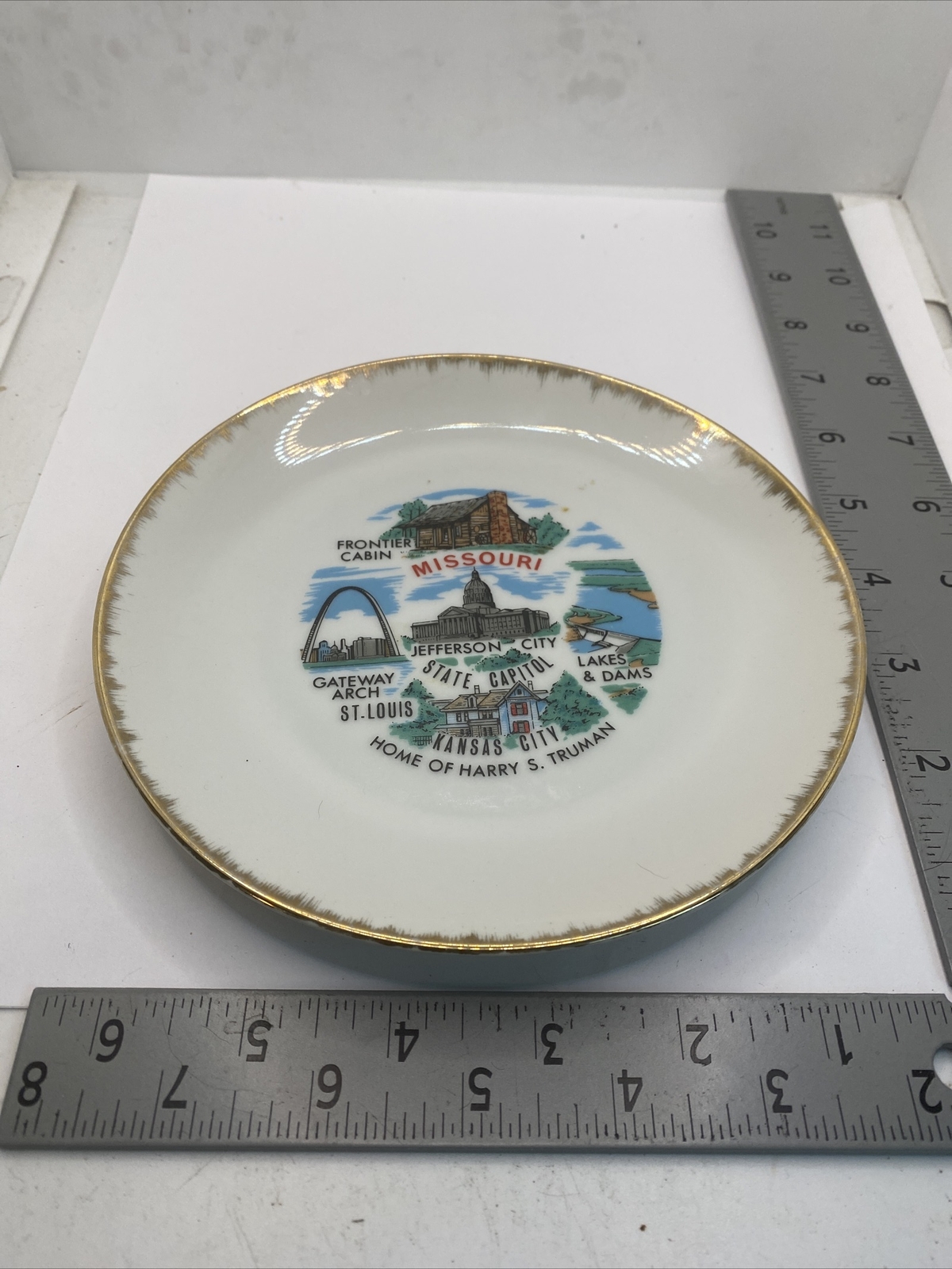 Missouri Plate Souvenirs by Brechner Home of Harry Truman Gateway Arch ...