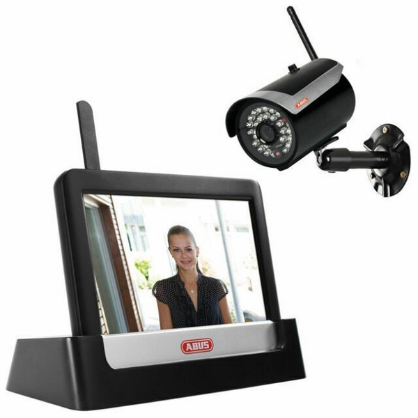 ABUS TVAC16000A 7 Zoll Touch & App Heim-Videoüberwachungsset - Schwarz ...