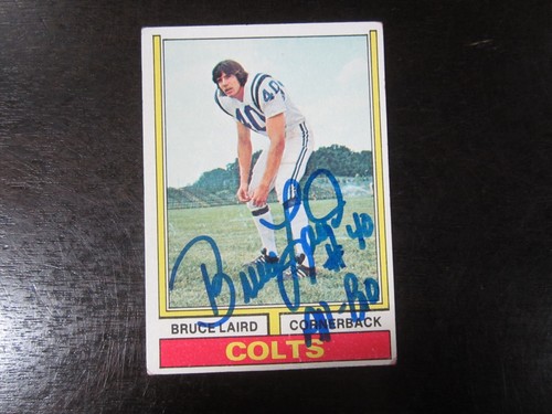 1974 Topps # 96 Bruce Laird Autograph Signed Auto Card (M2) Baltimore ...