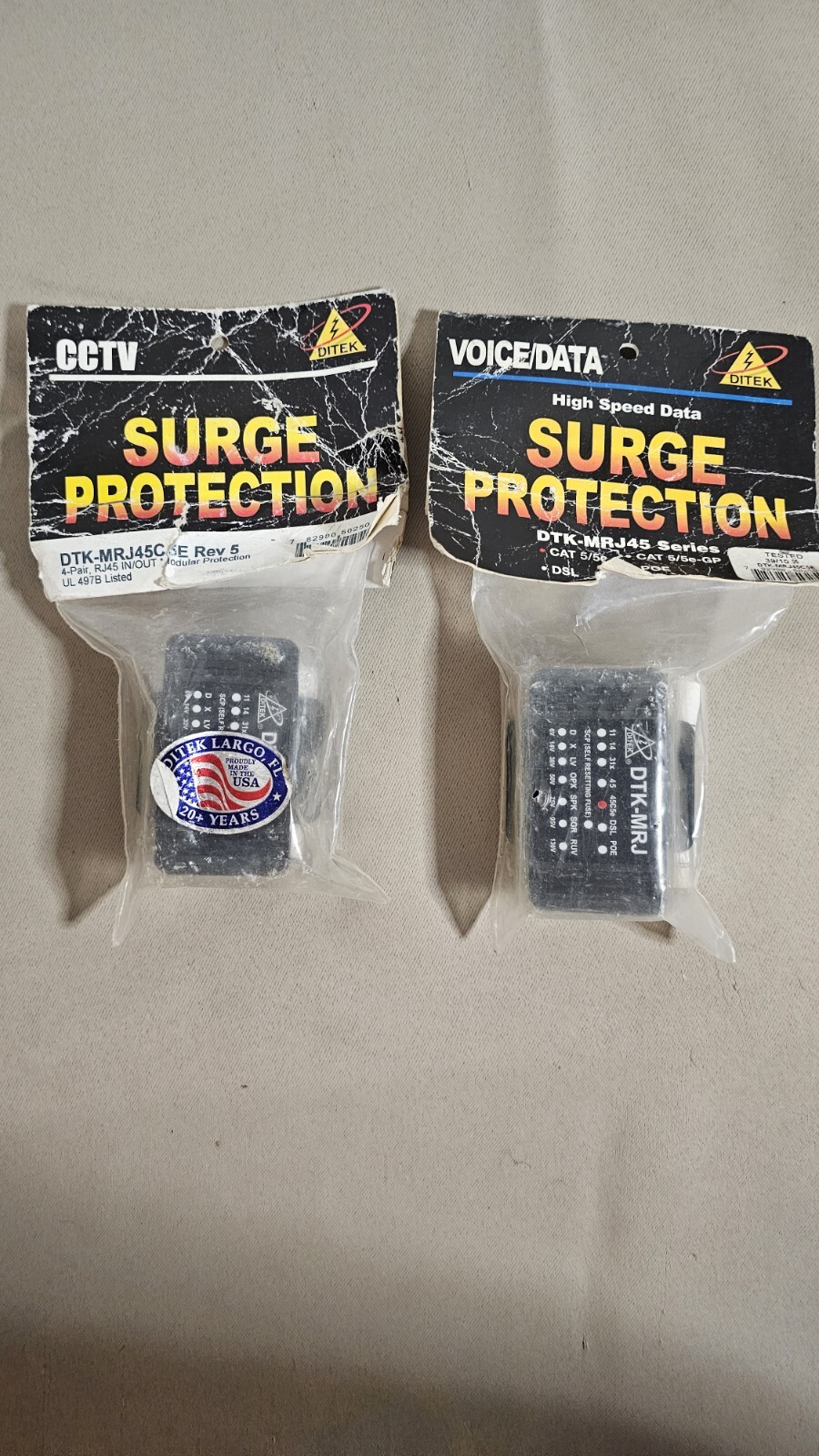 DITEK DTK-MRJPOE 10GB Ethernet Surge Protection - Black for sale online ...