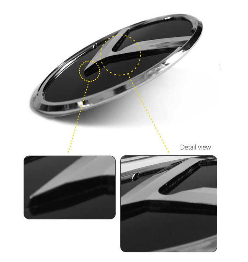 3D K Logo Front + Rear Emblem 2p 1Set For 2011 2012 Kia CADENZA : K7 | eBay