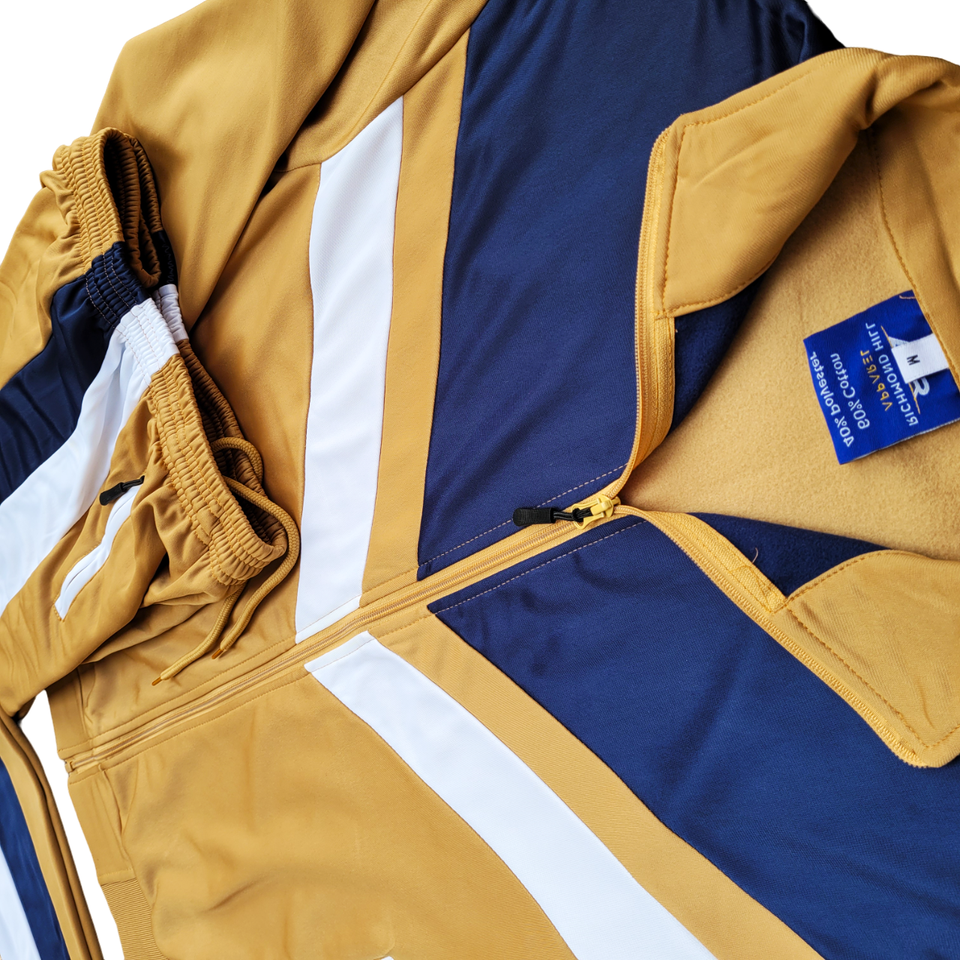 Men's Tracksuits Warm Full Zip Sports 2 tone Track Jacket & Track pants ...