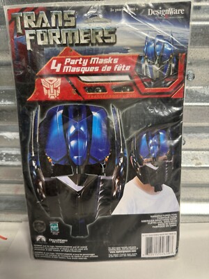 Transformers Movie 2007 Paper Party Masks Optimus Prime Set Of 4 | eBay