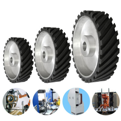 Serrated Rubber Contact Wheel 1" Bore Bearing Belt Sander Grinder 6 8 ...