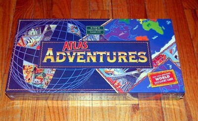 Vintage Atlas Adventures World Discovery The Green Board Game Co ...