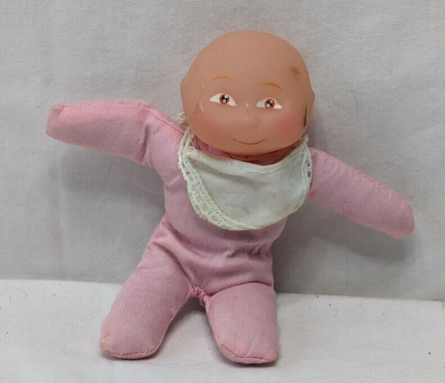 6" Vintage Cabbage Patch Doll in pink outfit & white bib -soft body ...