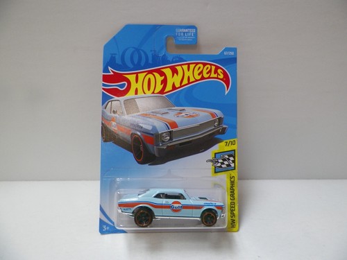 Hot Wheels Gulf Oil 68 Chevy Nova Light Blue | eBay
