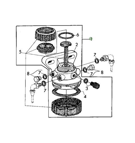 Genuine John Deere 6400 Tractor Fuel Filter Housing RE500160 Left Hand ...