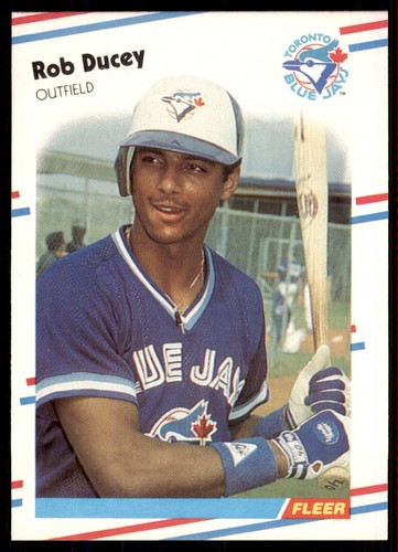 1988 Fleer Rob Ducey Rookie Toronto Blue Jays #107 | eBay