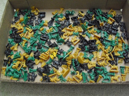 HUGE Lot of Hard Plastic RPG Game Figures Horses Eagles Warriors MORE ...