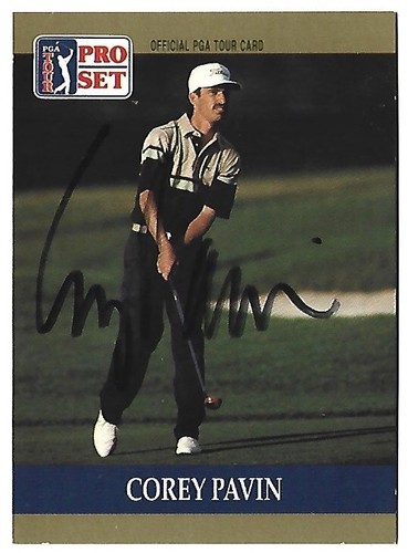 1990 PRO SET COREY PAVIN ON CARD AUTOGRAPH SIGNED PGA TOUR CARD #62 | eBay