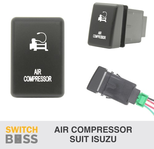 AIR COMPRESSOR WHITE LED Push Switch Suit ISUZU D-MAX MUX 2012-2018 12v ...