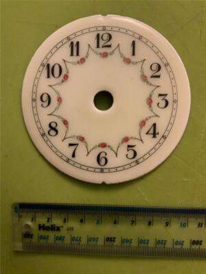 Vintage enamel clock dial - antique french enamel mantel clock dial ...