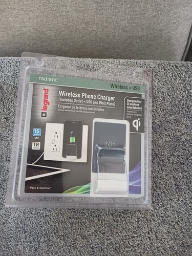Legrand radiant Wireless Phone Charger with USB Port Decorator Rocker ...