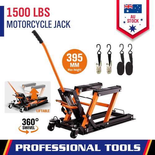 1500LBS Hydraulic Motorcycle Lift Jack Capacity ATV Scissor Portable ...