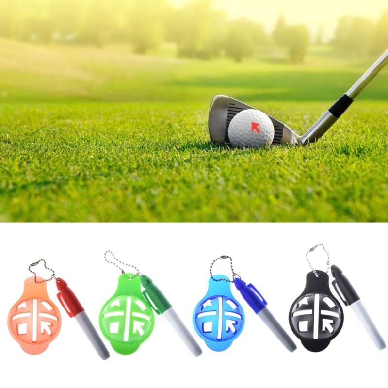 2 Pack Golf Ball Line Marker Drawing Marking Alignment Mark Template ...