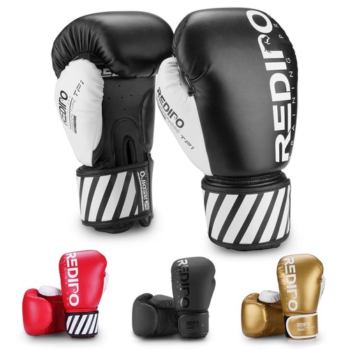 Boxing Gloves for Men & Women, Premium Leather Sparring Heavy Bag ...