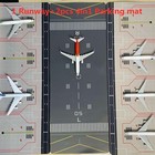 1:400 Airport Aircraft Model GSE Airport Runway + Parking Apron Rubber ...