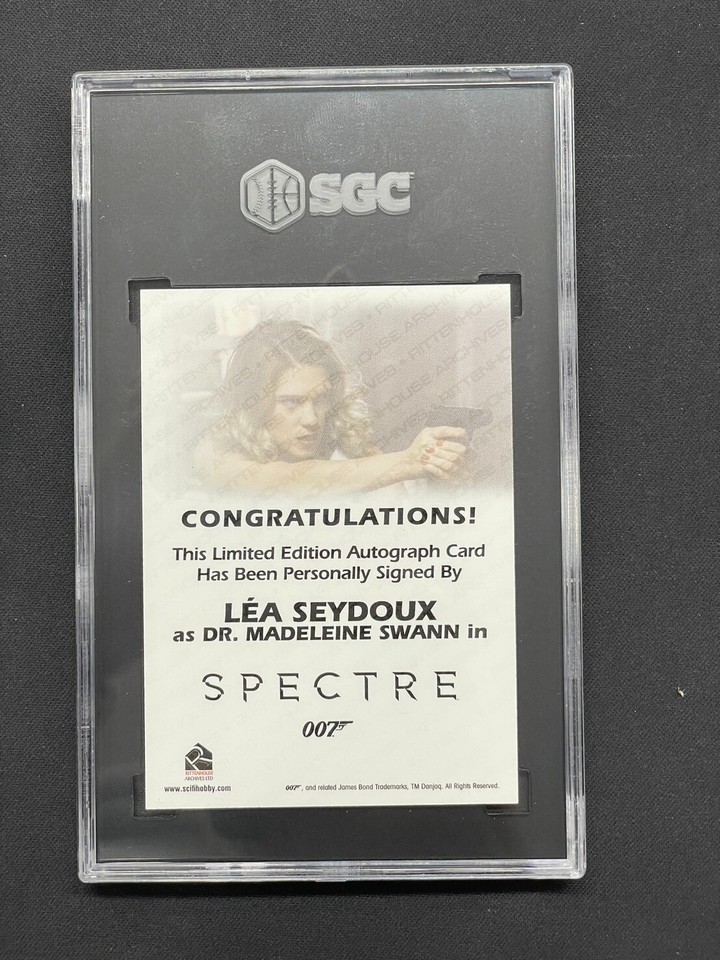 Lea Seydoux as Dr. Swann 2016 Rittenhouse James Bond Spectre SGC 9.5 ...