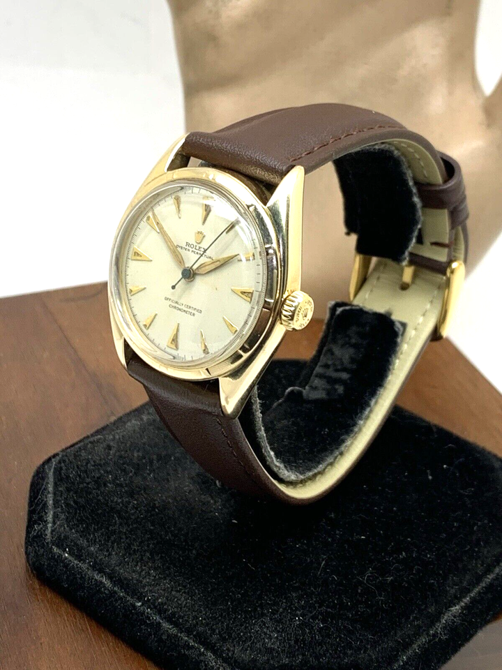 Rolex Oyster Precision Men's Watch Vintage Swiss Automatic 14k Gold ...