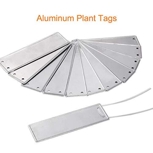 150 Aluminum Plant Labels Metal Plant Marker Tags with Wires for ...
