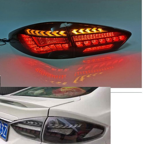 Full LED Smoked Tail Lights For 2013-2016 Ford Fusion Rear Lamp Start ...