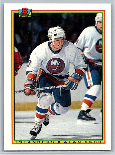 1990-91 Bowman Alan Kerr New York Islanders #118 | eBay