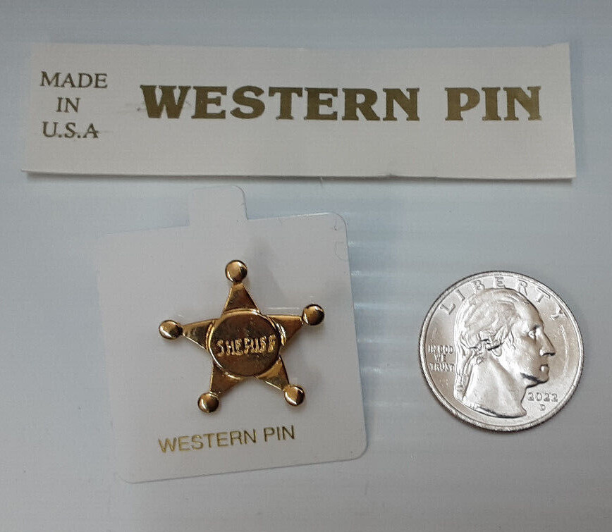 Vintage Gold Tone Western Tack Pins - Lapel, Hat Pin, or Tie Tack - You ...