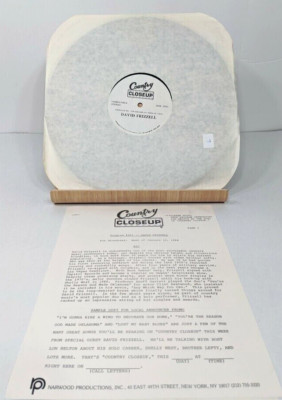 COUNTRY CLOSEUP RADIO SHOW DAVID FRIZZELL HOST LON HELTON 01/16/1984 ...