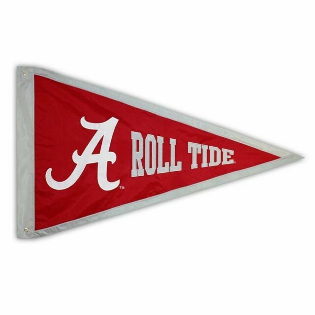 Alabama Crimson Tide Pennant 3x5 Flag Applique Embroidered Banner ...