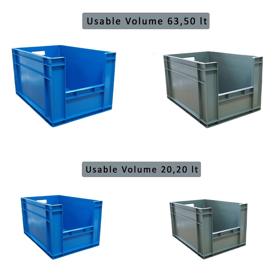 Standard Euro Industrial Plastic Storage Boxes - Heavy Duty Container ...