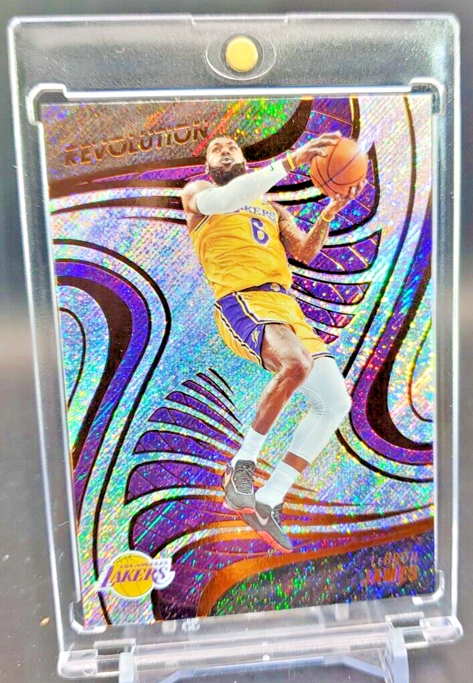 LEBRON JAMES RAINBOW SPARKLE REFRACTOR WITH CASE LAKERS | eBay