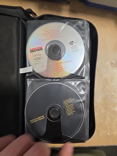 Lot Of 60+ CDs & Case Logic BINDER MOSTLY ROCK PINK FLOYD THEBPOLOCE ...