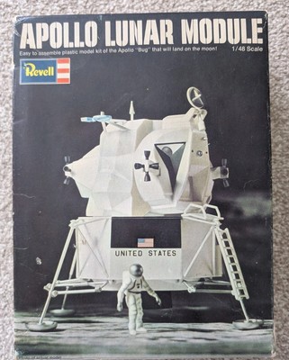 1968 /1969 Revell Apollo Lunar Module model kit H-1842:150 1:48 Rare ...