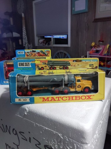Matchbox Lesney w/ type "E" Box King Size #K10C Pipe Truck original ...