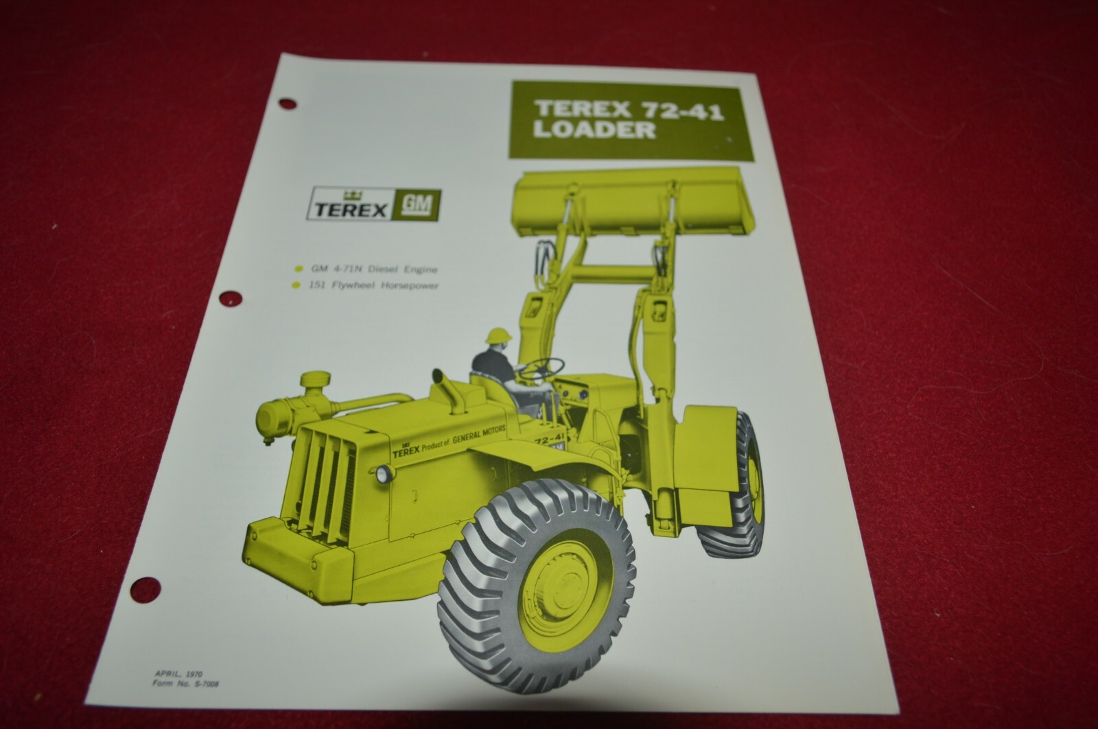 Euclid 72-41 Wheel Loader For 1970 Dealer's Brochure DCPA11 | eBay