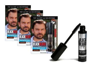 Blackbeard for Men Instant Beard Color – Beard Dye Alternative – 12ml ...