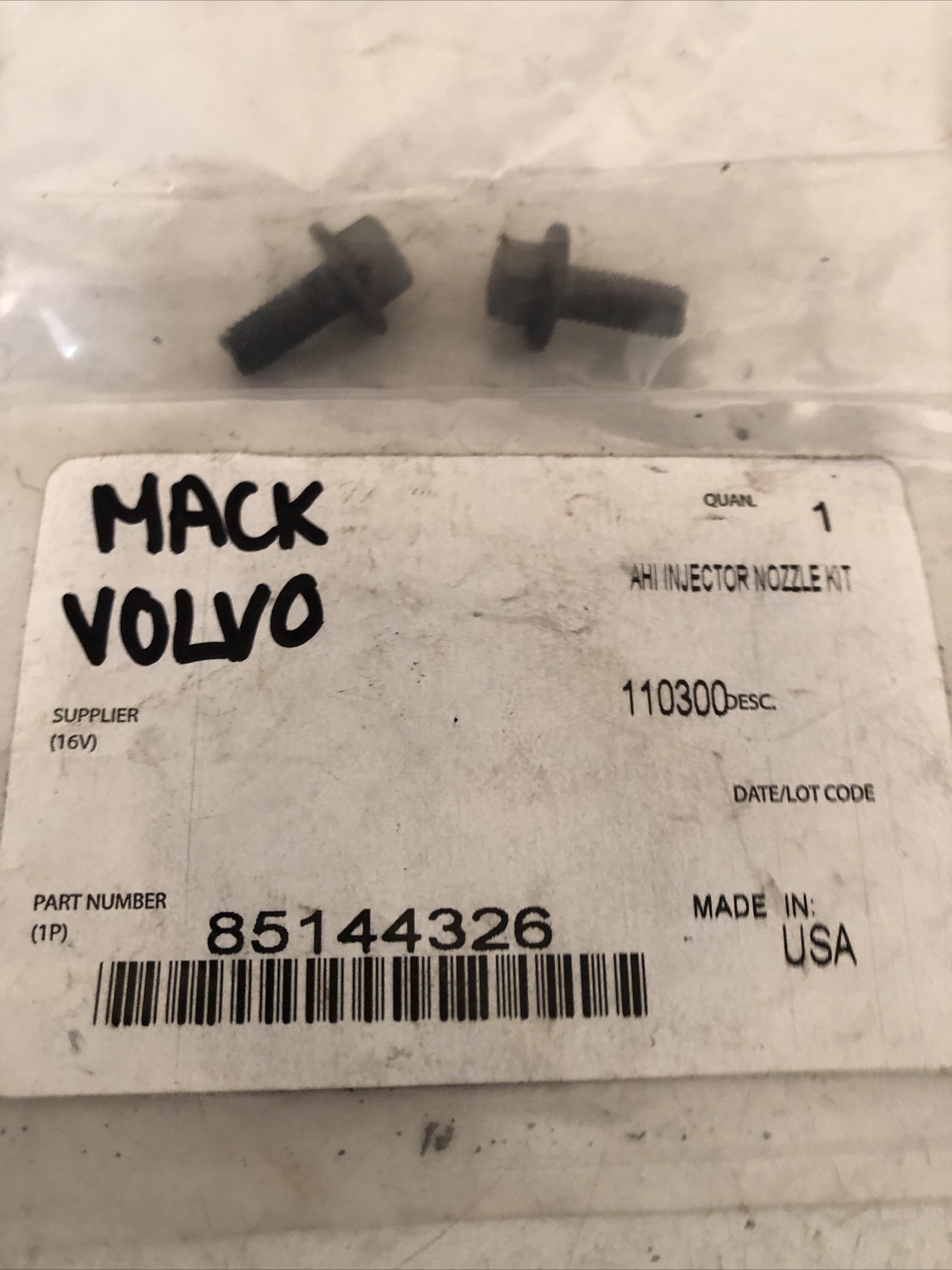 GENUINE MACK VOLVO INJECTOR NOZZLE KIT 85144326 for sale online | eBay
