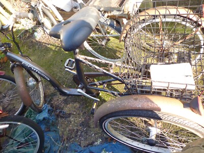 BIG GOMIER Adult Tricycle WAS ELECTRIC 24" WHEELS LARGE FRAME. PROJECT ...