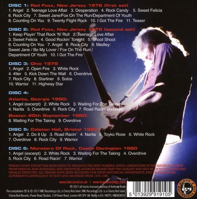 RIOT - THE OFFICIAL BOX SET VOLUME 1: 1976-1980 NEW CD 5013929919105| eBay